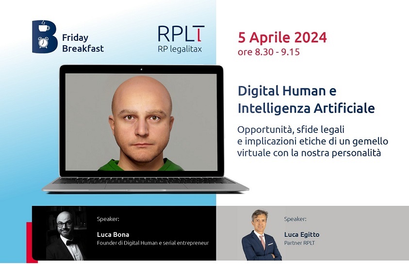 Webinar Digital Human e Intelligenza Artificiale - RPLT RP legalitax